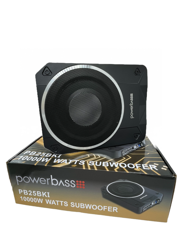 Powerbass PB25BKI 10" 10000w Active Subwoofer with Wiring Kit – Qadiri ...